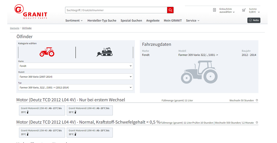 The handy oil finder
