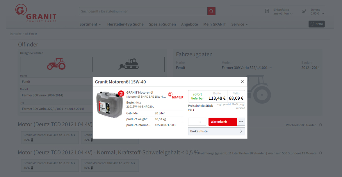 The handy oil finder