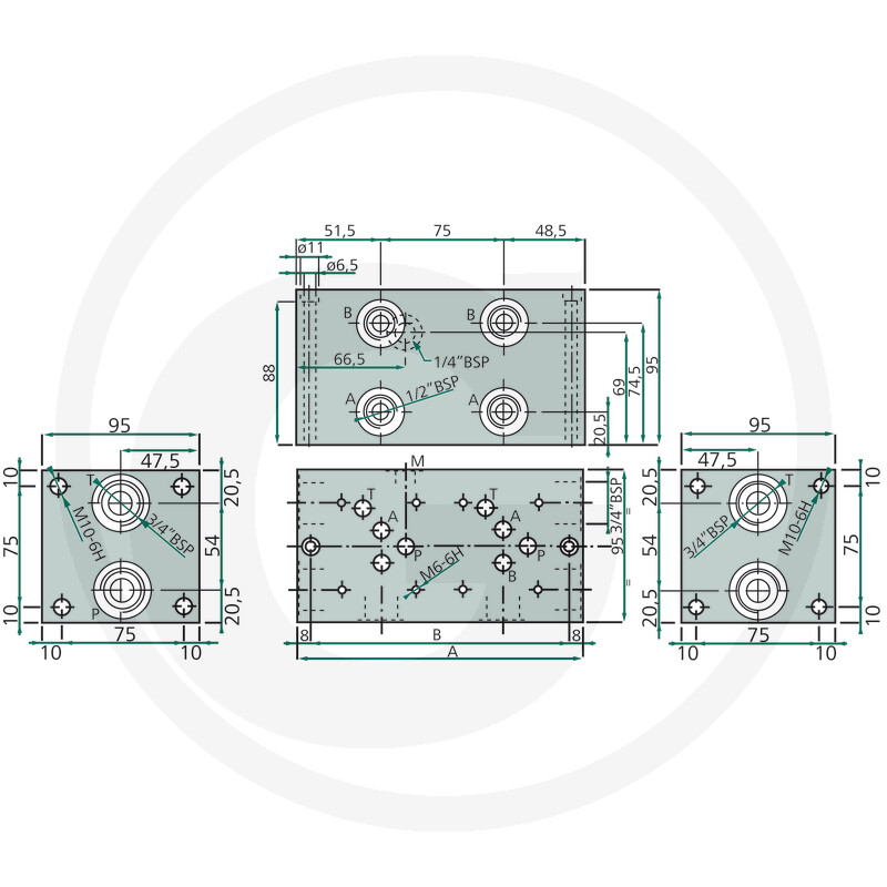Monoblock mounting plates NG10 buy online